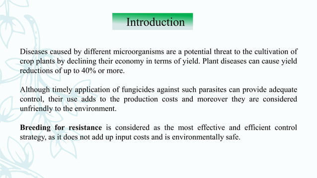 Conventional and Modern Breeding for Disease Resistant Program in Plant ...
