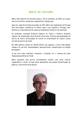 Mário de carvalho | DOCX