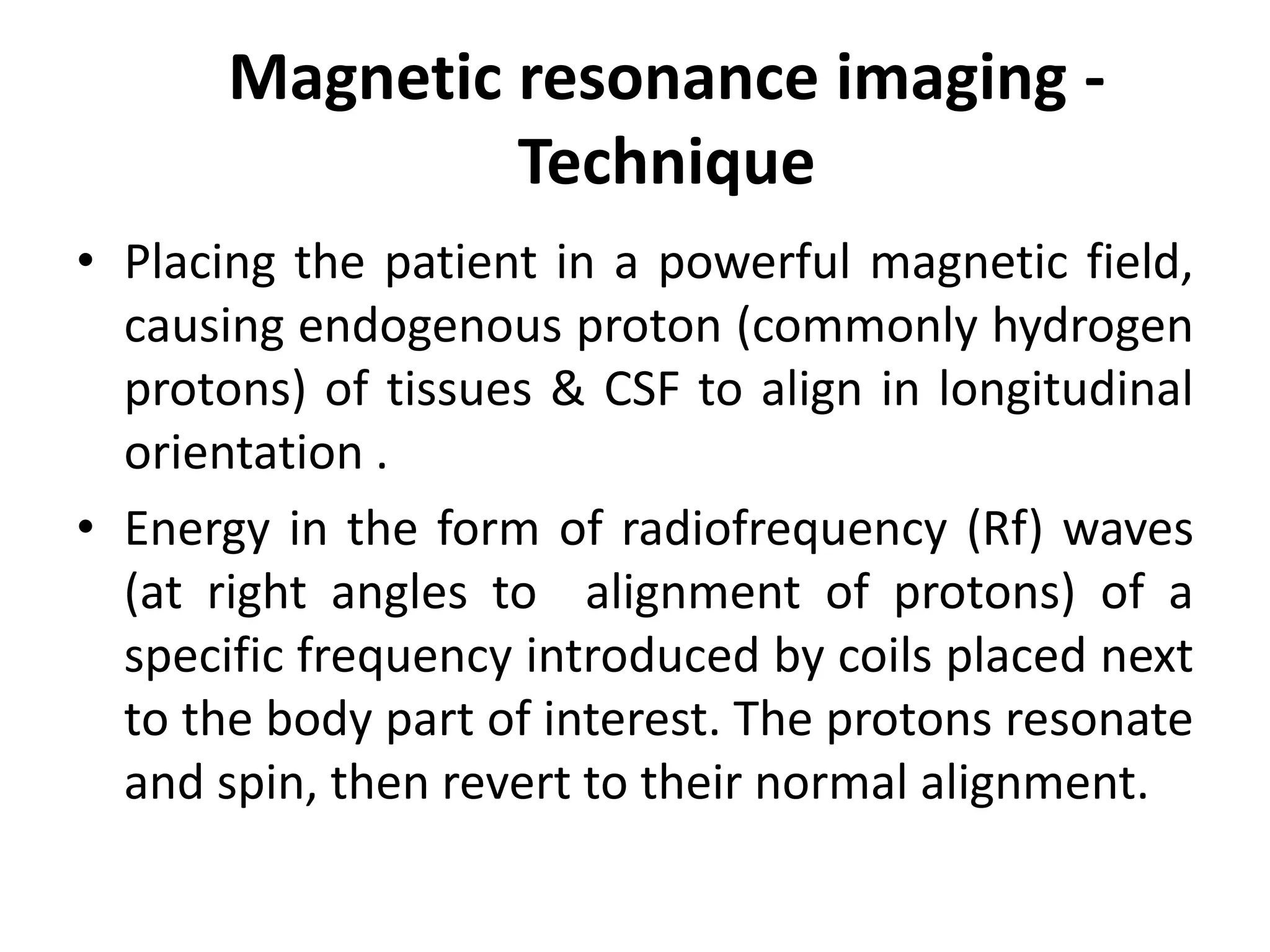 MRI of Brain: Basics | PPTX