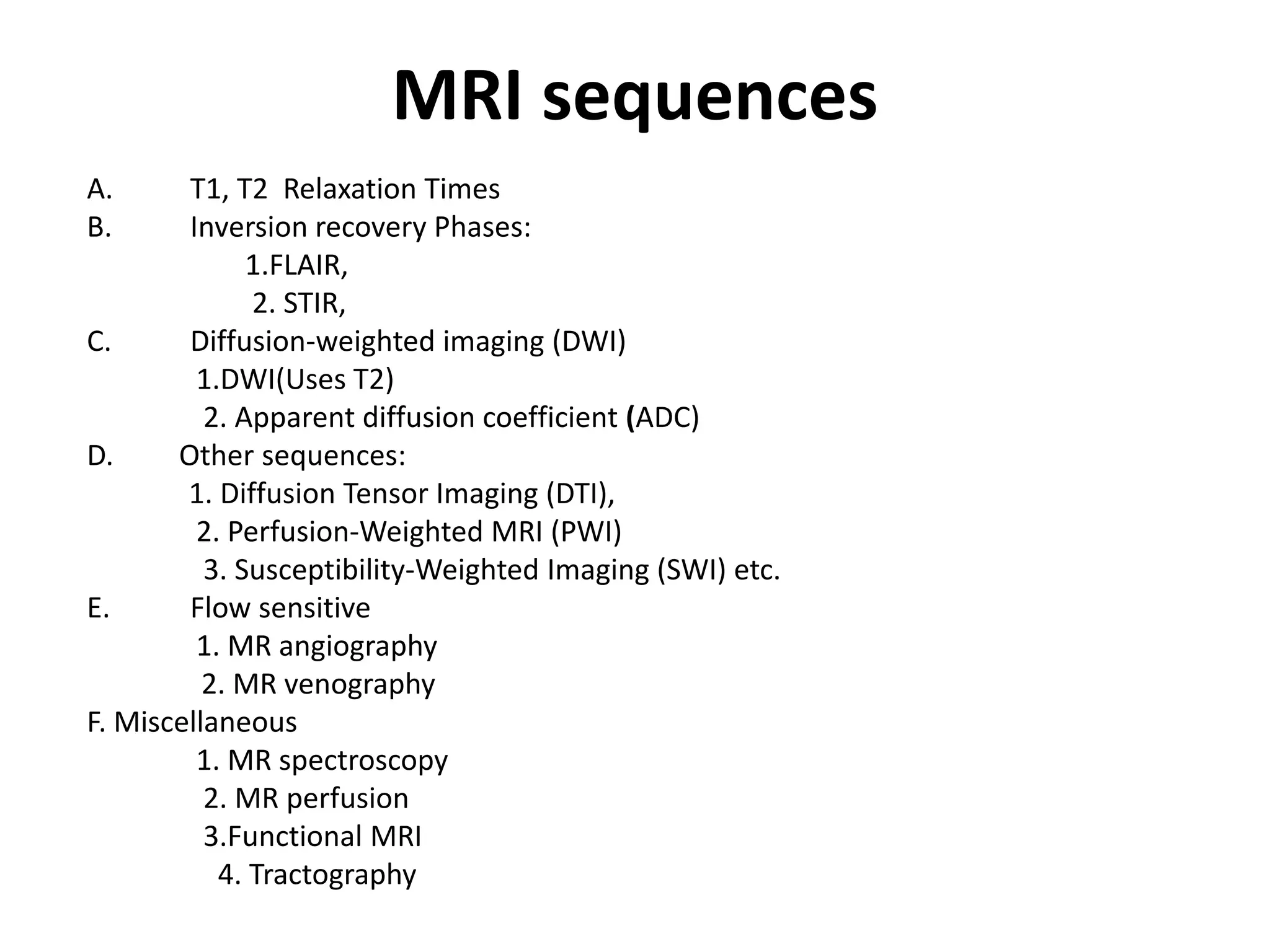 MRI of Brain: Basics | PPTX