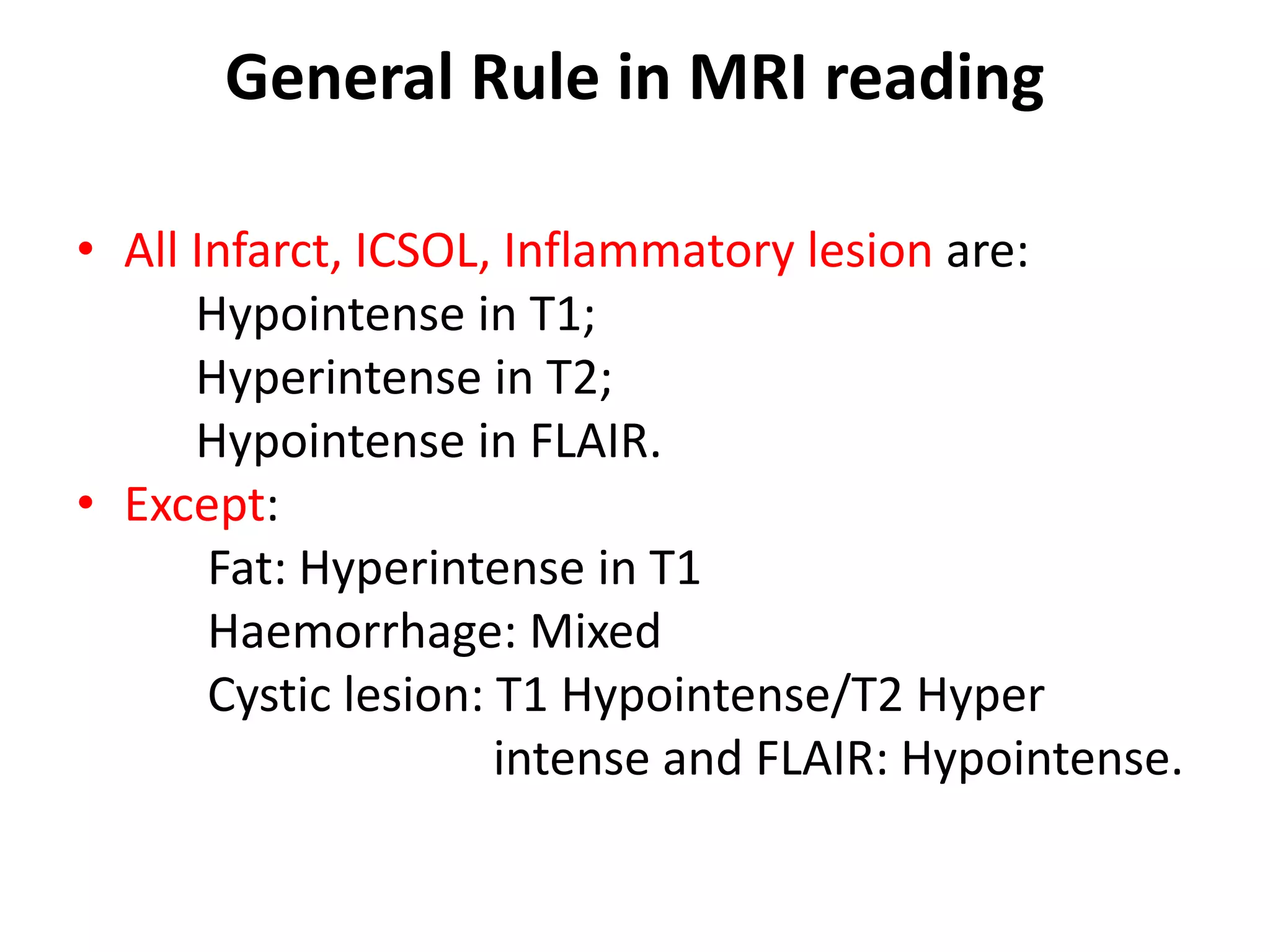 MRI of Brain: Basics | PPTX