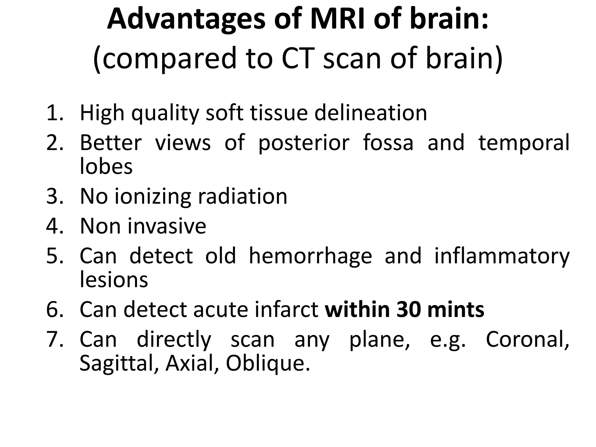 MRI of Brain: Basics | PPTX