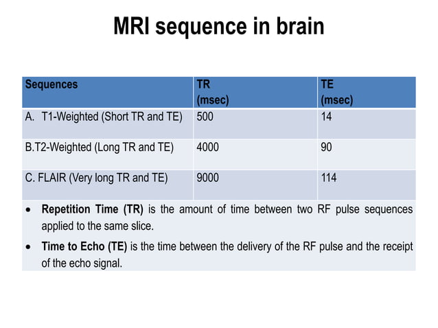 MRI of Brain: Basics | PPTX | Brain and Nervous System Disorders | Diseases and Conditions
