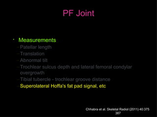 MRI of patellar disorders | PPT