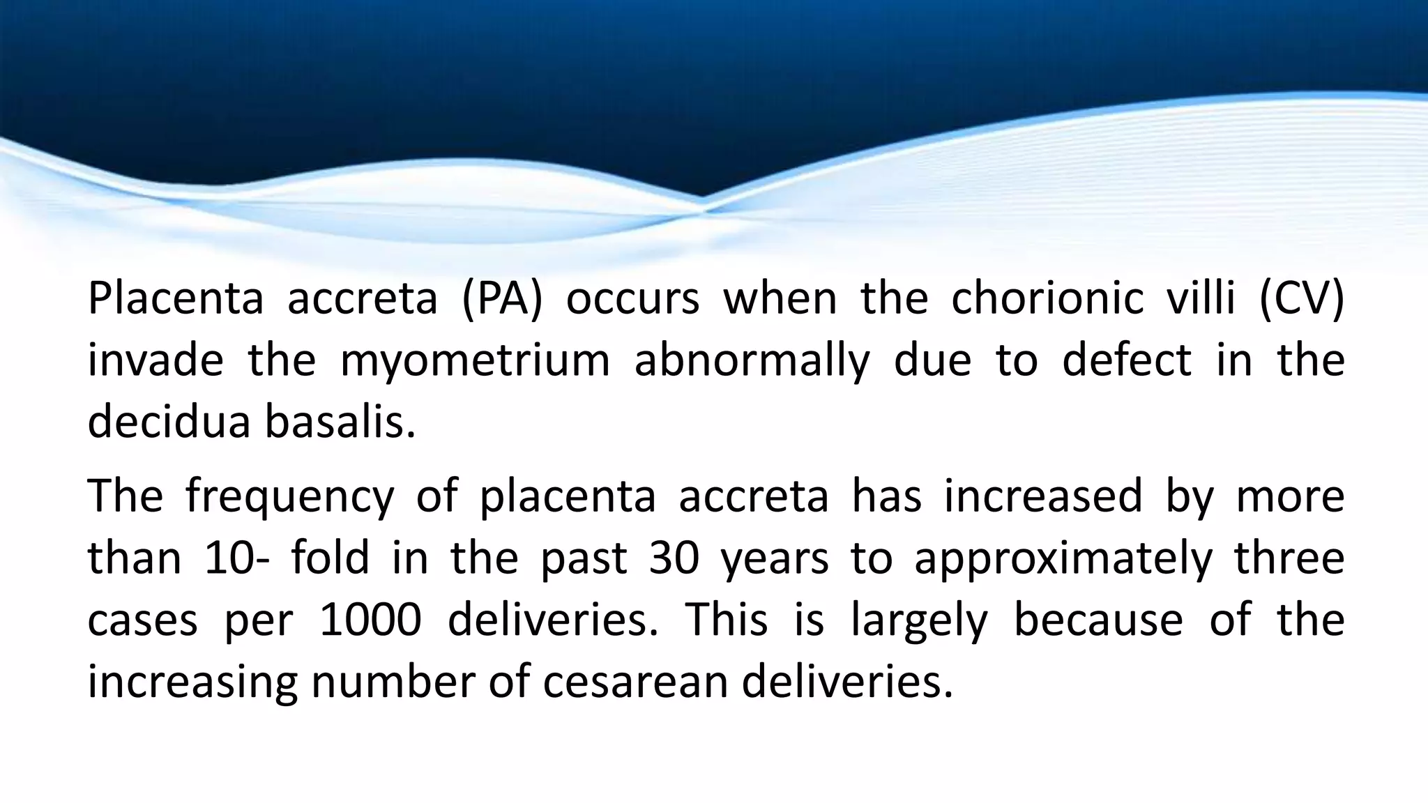 Mri of placenta accreta spectrum | PPTX