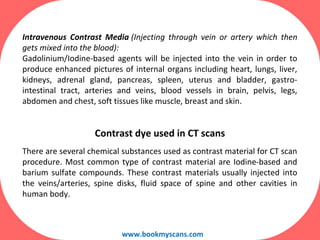 9 Things you should know! Contrast Scans - MRI (or) CT | PPT