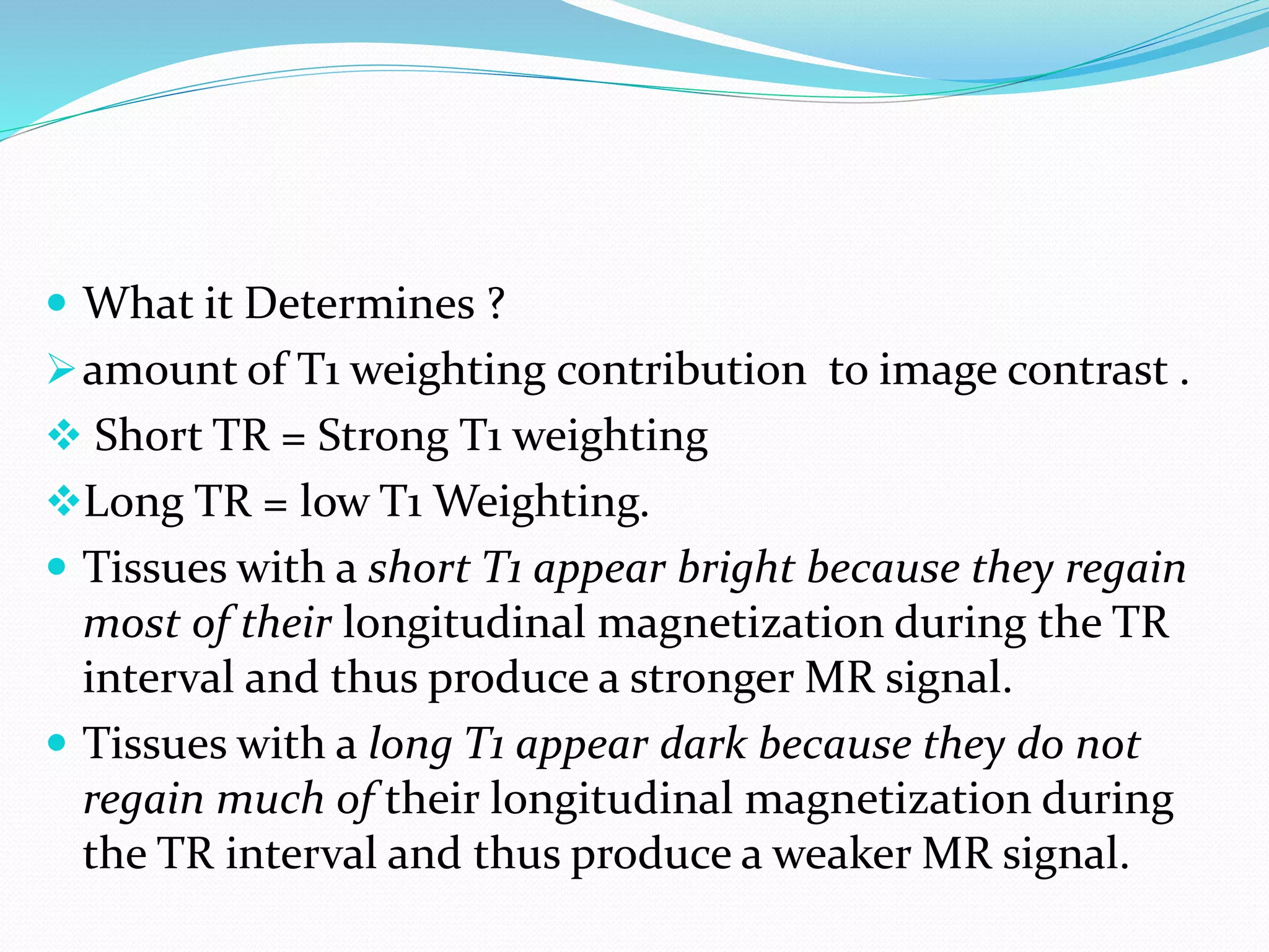 MRI Parameters for Imaging | PPTX