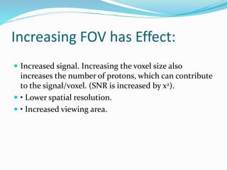 MRI Parameters for Imaging | PPTX