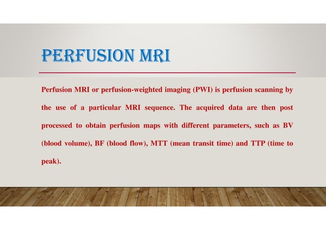 MRI PERFUSION.pdf | Blood Disorders | Diseases and Conditions