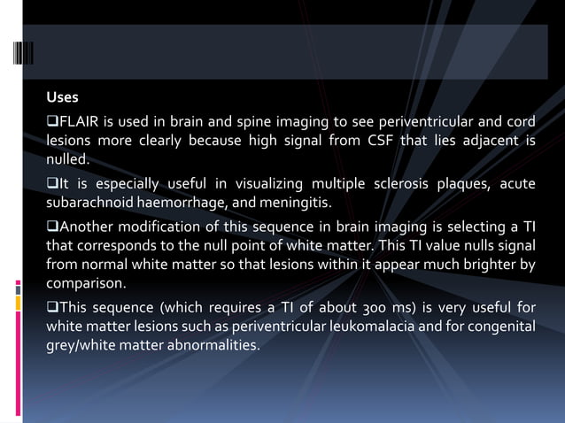 MRI PULSE SEQUENCE.pptx | Blood Disorders | Diseases and Conditions