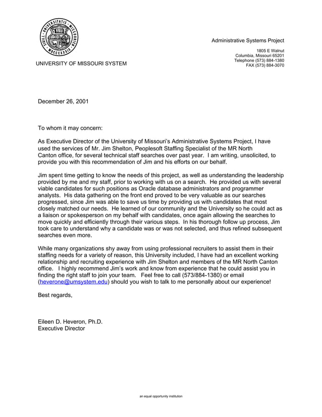 Mri Reference Letter | DOC | Human Resources | Business