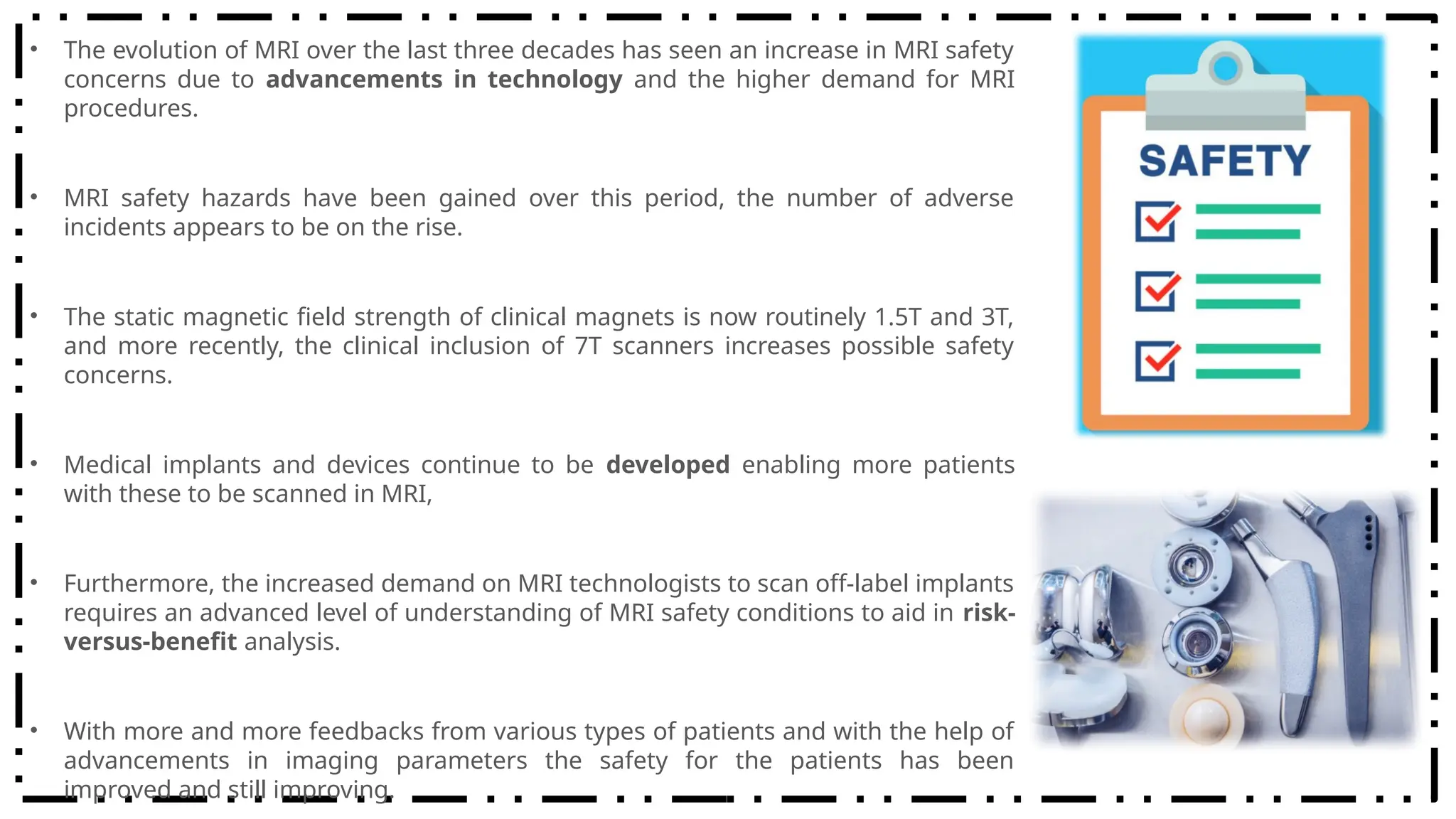 mri safety ppt radiology and imaging technology | PPTX