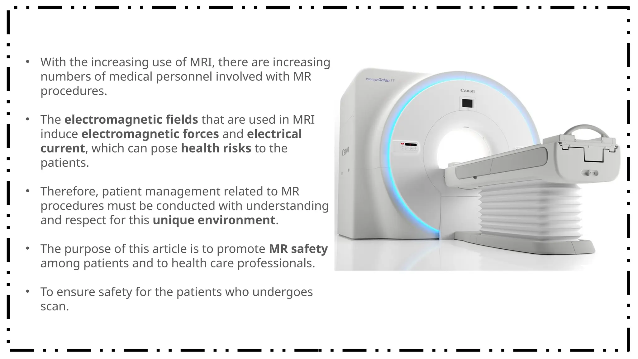 mri safety ppt radiology and imaging technology | PPTX