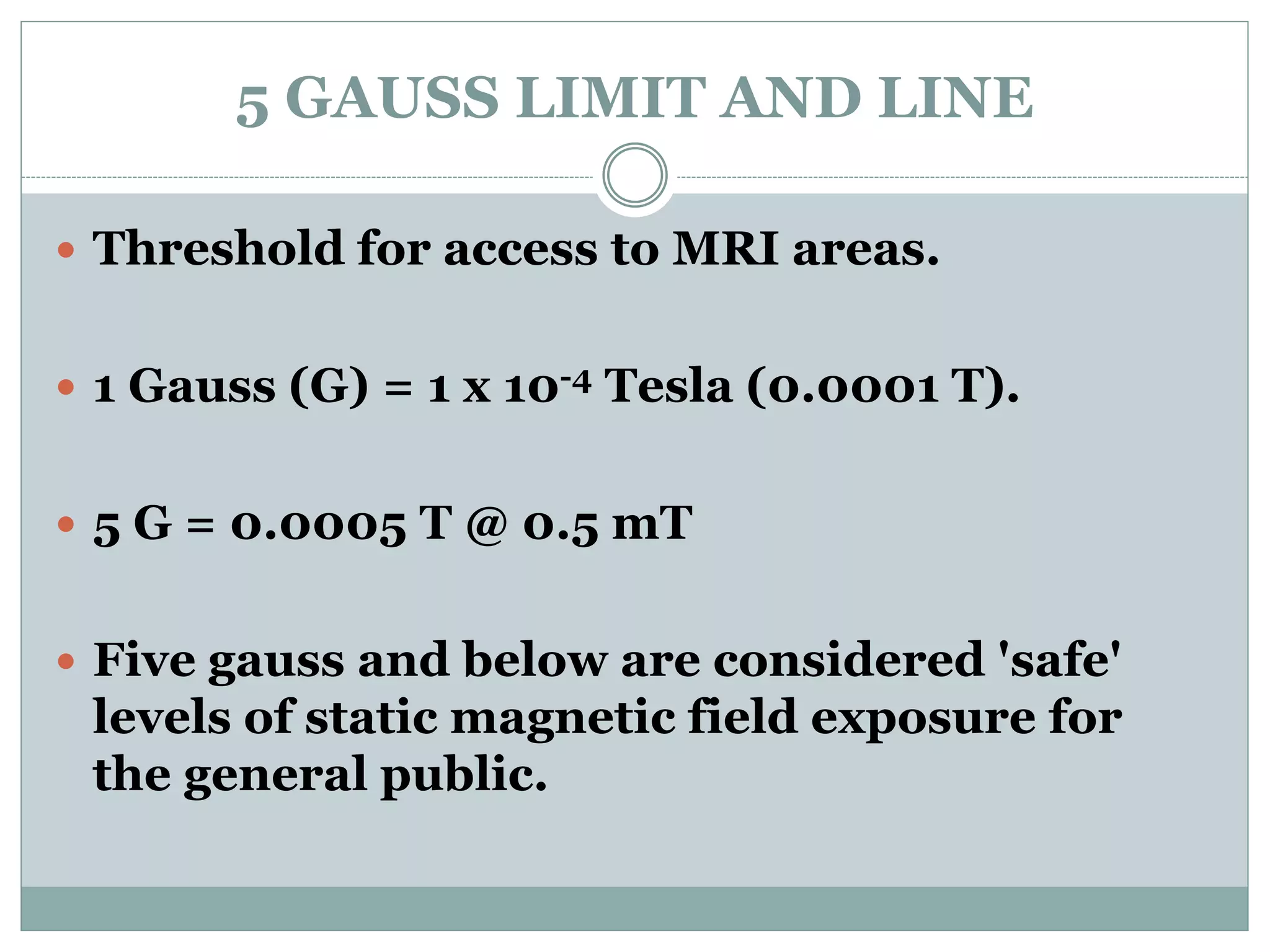 Mri safety – the dos and donts | PPTX