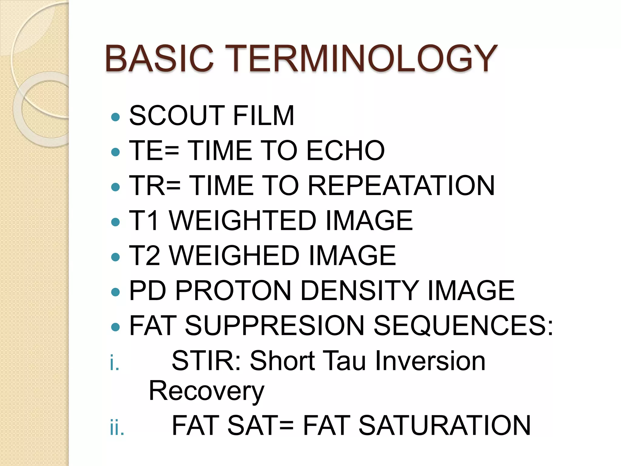 MRI SCAN KNEE AND SPINE FOR FCPS EXAMINATION | PPTX