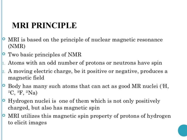 MRI Basic Principle, MRI Sequences, RF and Gradient Pulse: Significance ...