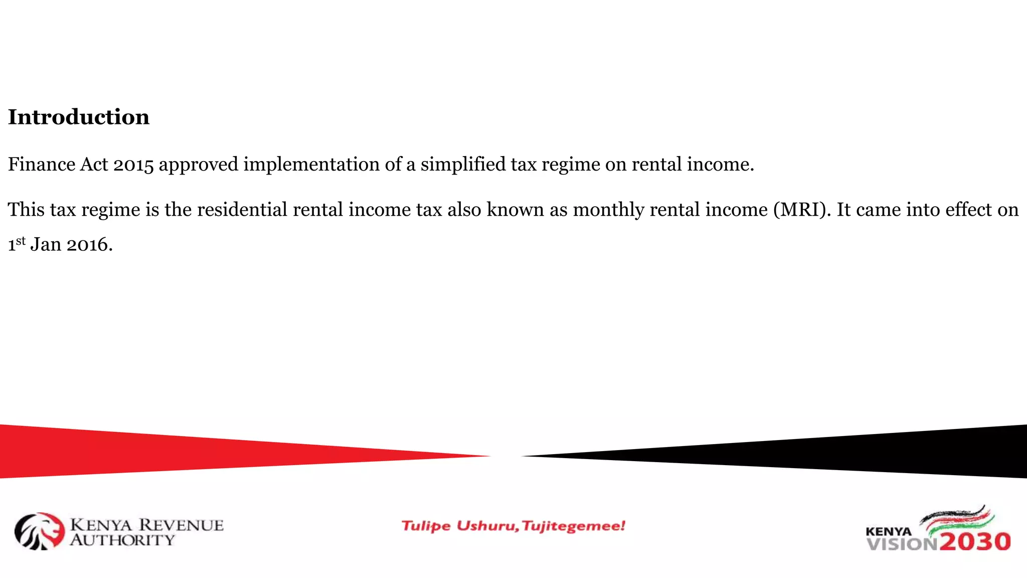 Monthly Rental Income | PPTX