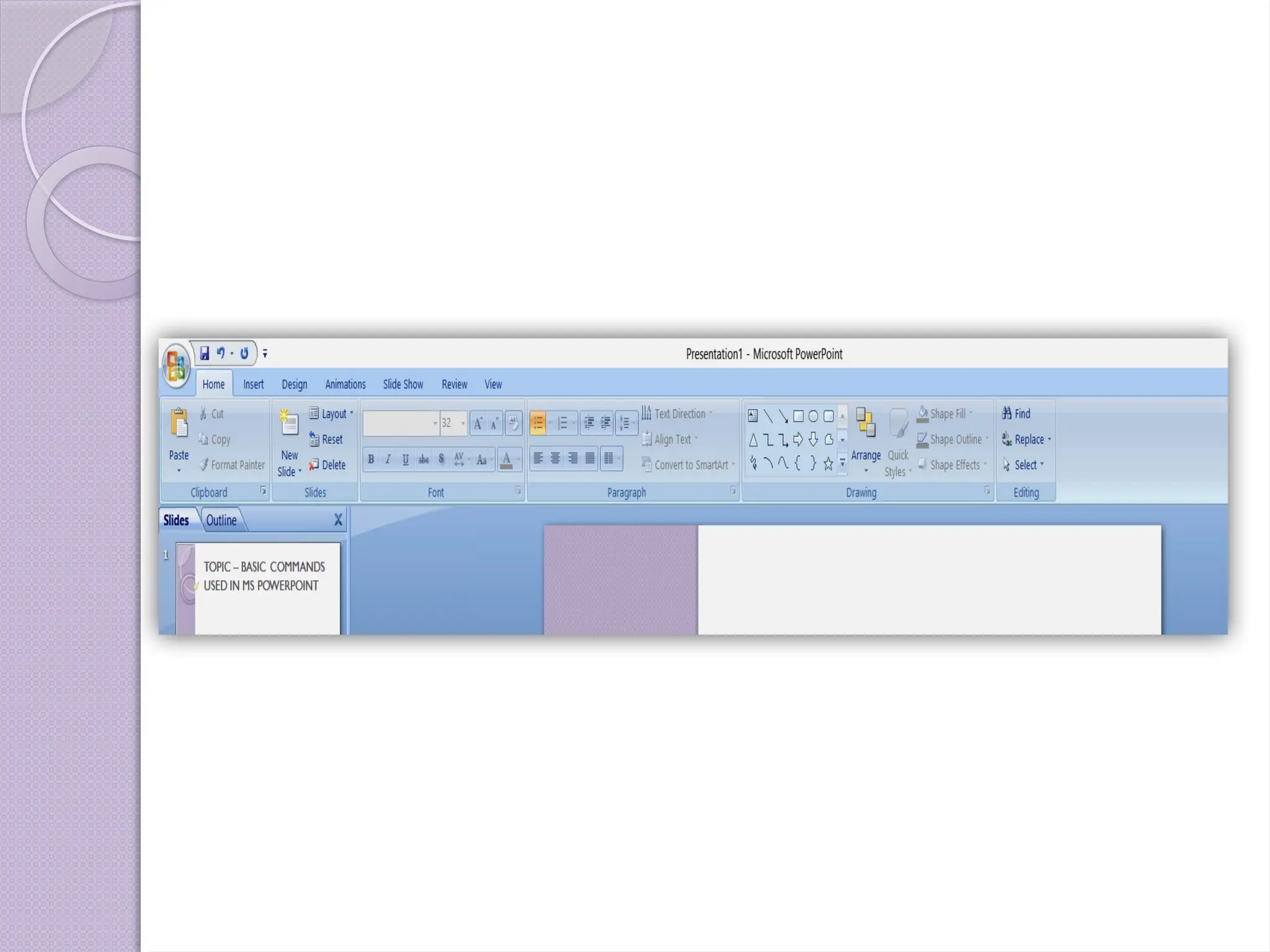 MRITUNJAY KUMAR presentation on basic commands used in MS PowerPoint | PPTX | Operating Systems ...