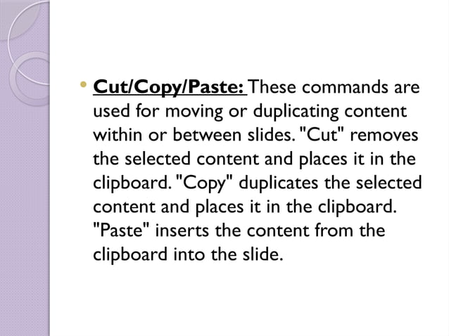 MRITUNJAY KUMAR presentation on basic commands used in MS PowerPoint | PPTX | Operating Systems ...