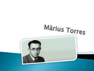 Màrius torres | PPTX