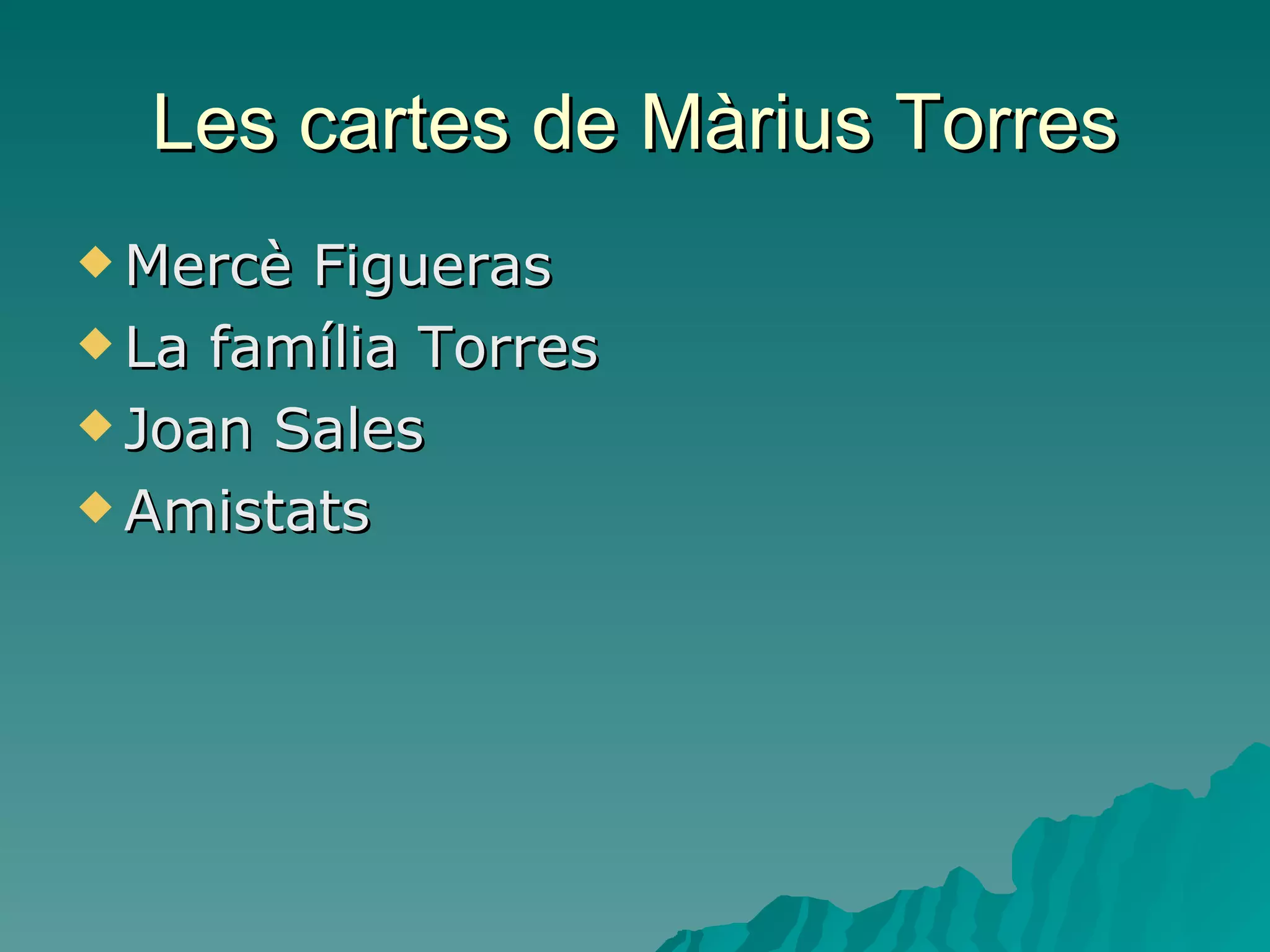 Màrius torres power point | PPT