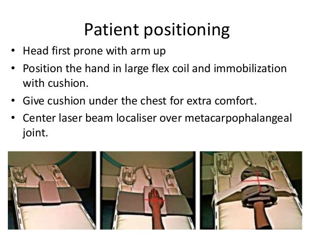MRI WRIST SCAN PLANE AND LOCATION