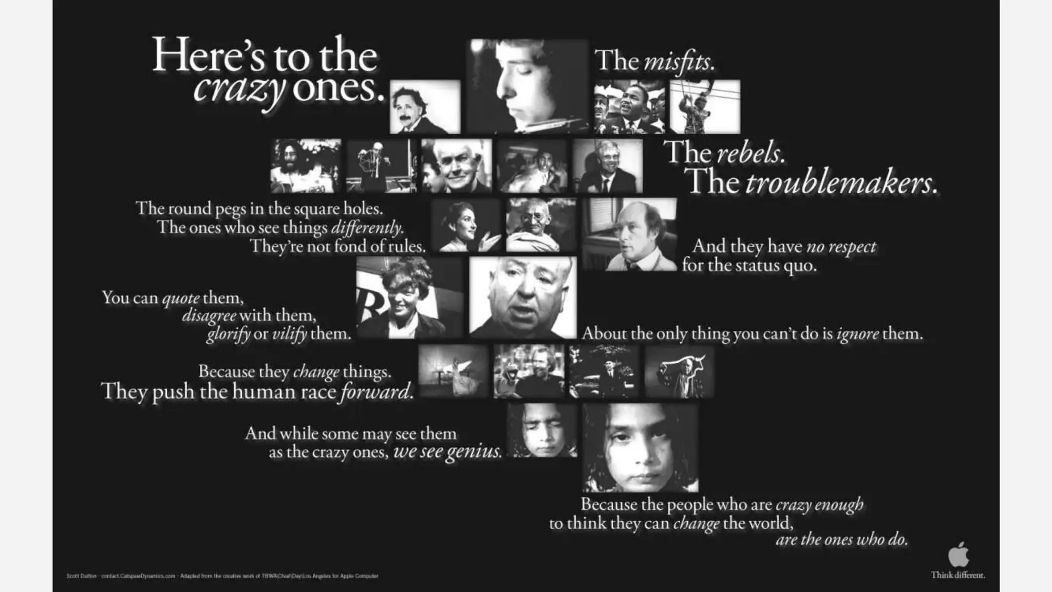 MRK 634PPT.pptx that describes Apple's iconic 1997 campaign. | PPTX