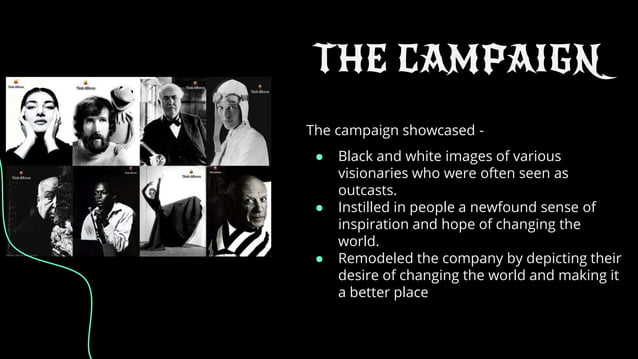 MRK 634PPT.pptx that describes Apple's iconic 1997 campaign. | PPT