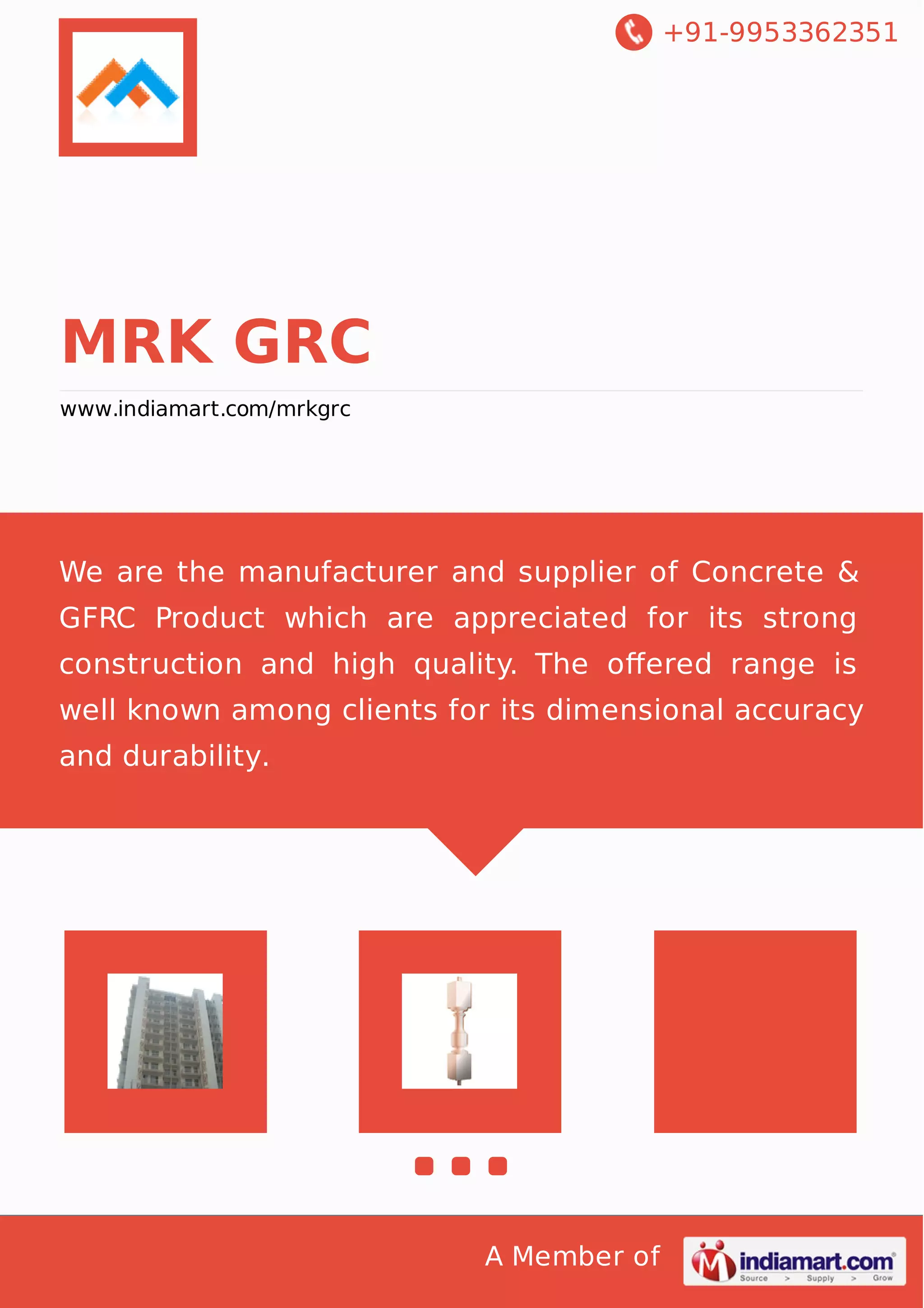 GFRC Products Manufacturer MRK GRC | PDF