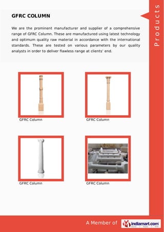 MRK GRC, Greater Noida, GFRC Jaali | PDF