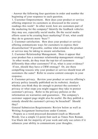 MRKT 310 Principles of MarketingWeek 2 Writing AssignmentPart .docx