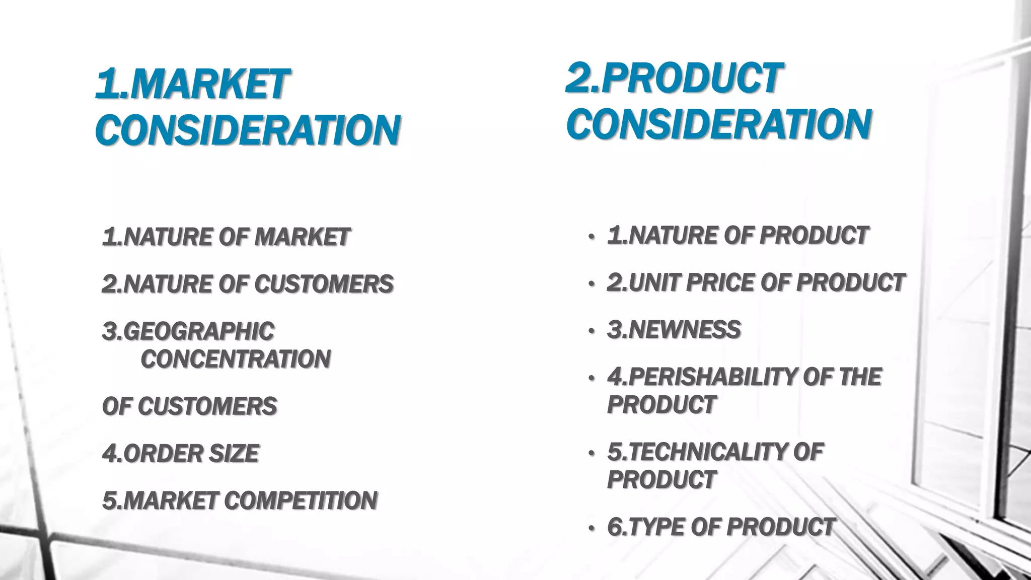 FACTORS AFFECTING CHANNEL SELECTION | PPTX