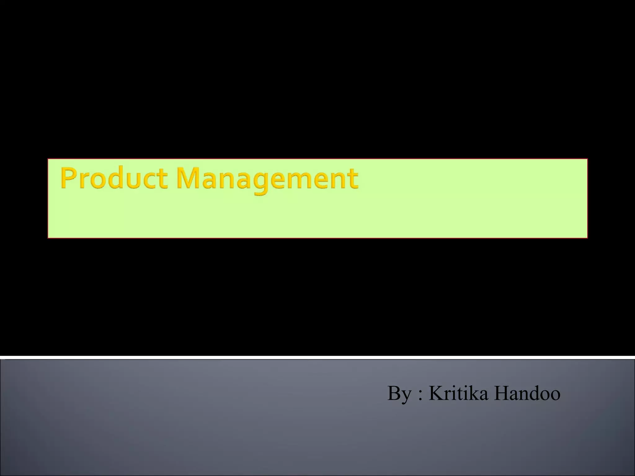 product management | PPT