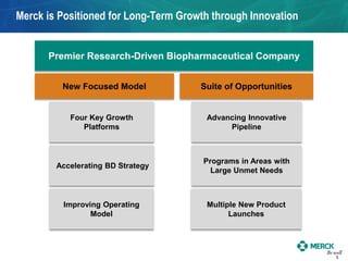 Merck & Co., Inc. at UBS Global Healthcare Conference | PPT