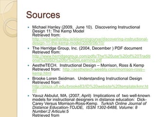Morrison, Ross & Kemp (MRK) Model | PPTX