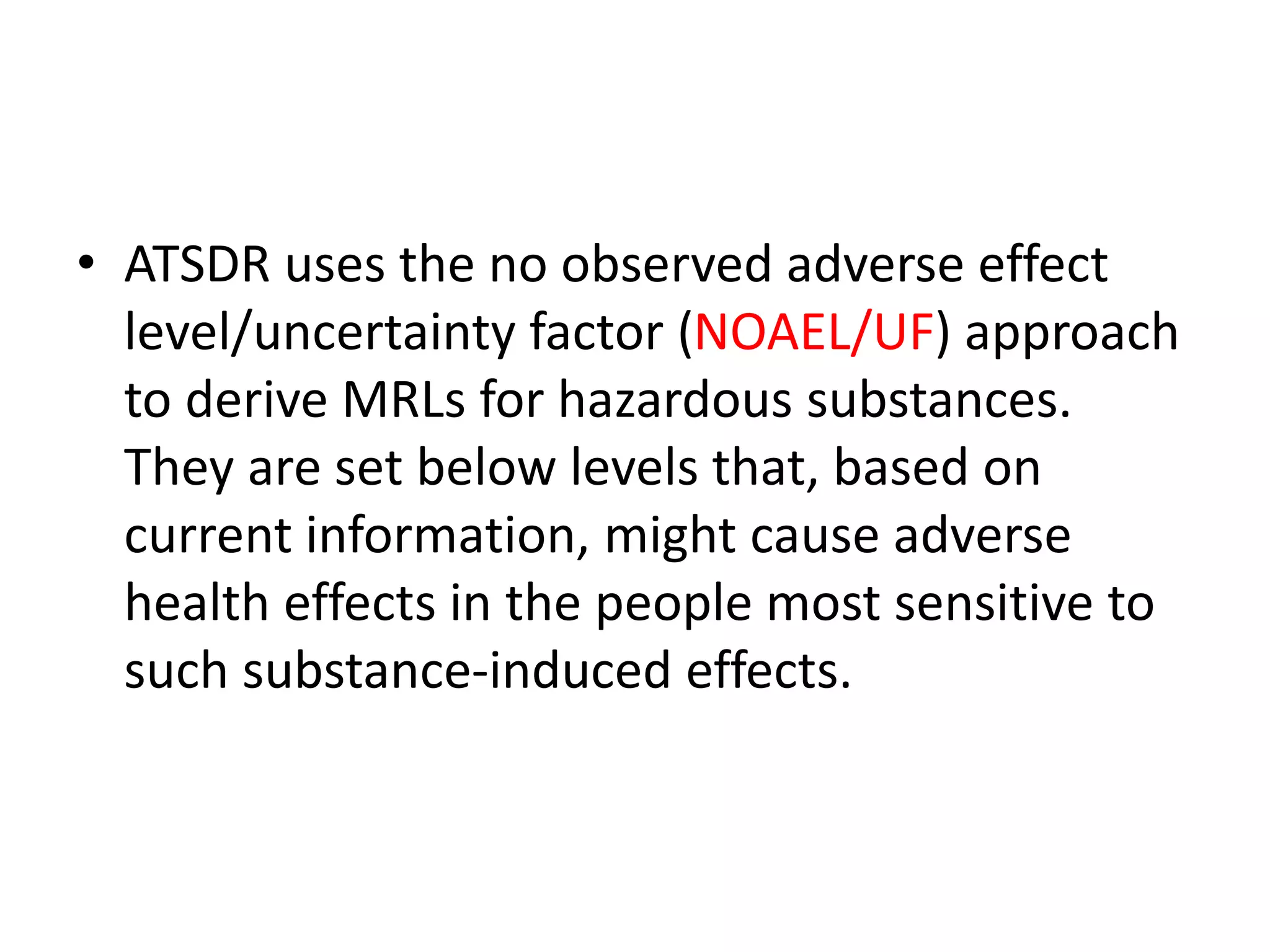 MRL(Minimal Risk Level) | PPTX