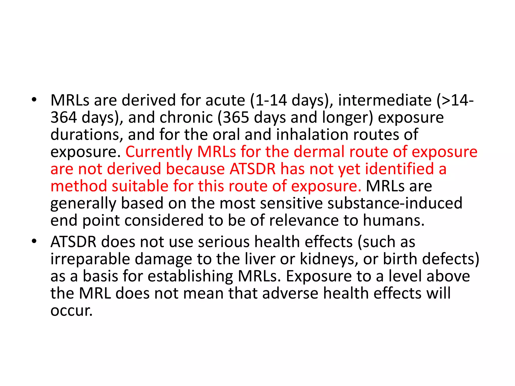 MRL(Minimal Risk Level) | PPTX