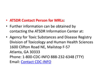 MRL(Minimal Risk Level) | PPTX
