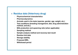 MRL Guidelines 2012 | PDF