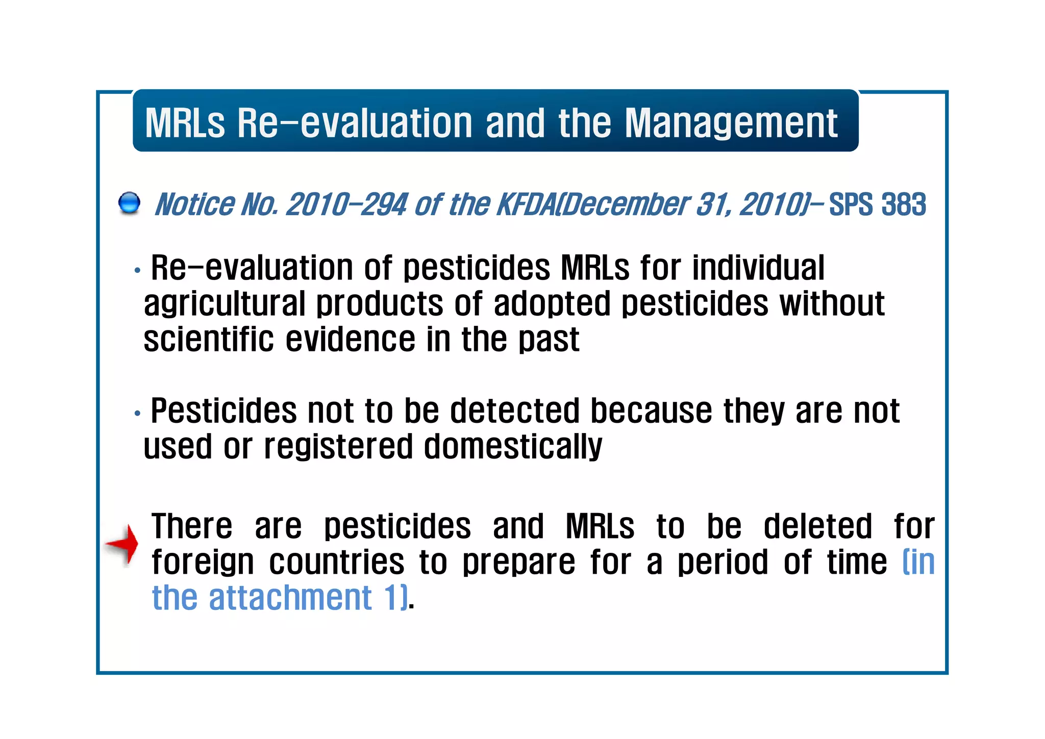 MRL re-evaluation_&_guidelines_on_mrls_of_pesticides_and_veterinary ...