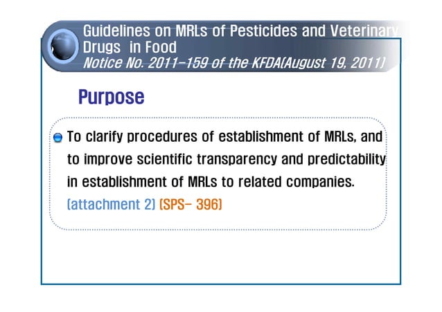 MRL re-evaluation_&_guidelines_on_mrls_of_pesticides_and_veterinary ...