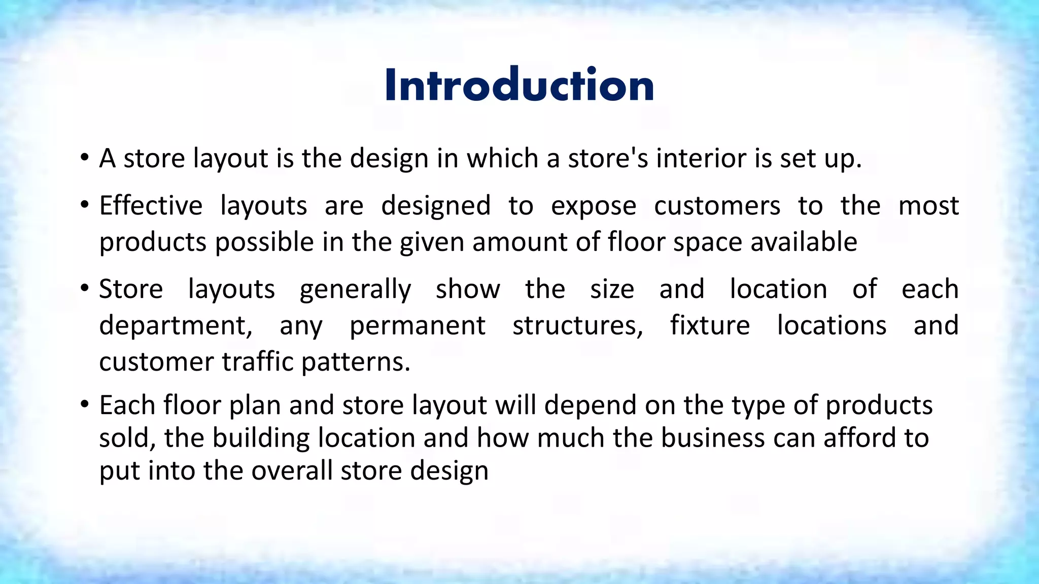Retail Store Layout | PPTX