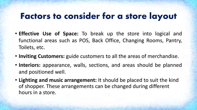 Retail Store Layout | PPTX