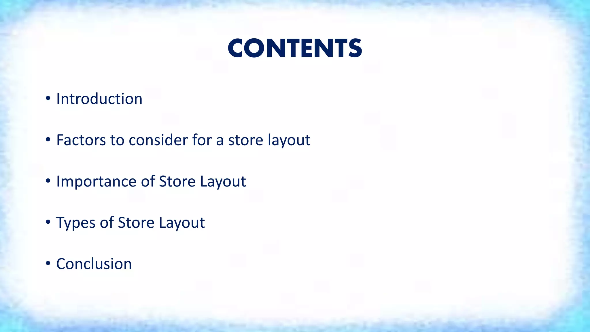 Retail Store Layout | PPTX