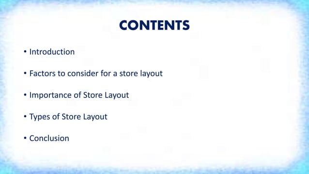 Retail Store Layout | PPT