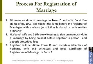 The Maharashtra Regulation of Marriage Bureaus and Registration of ...