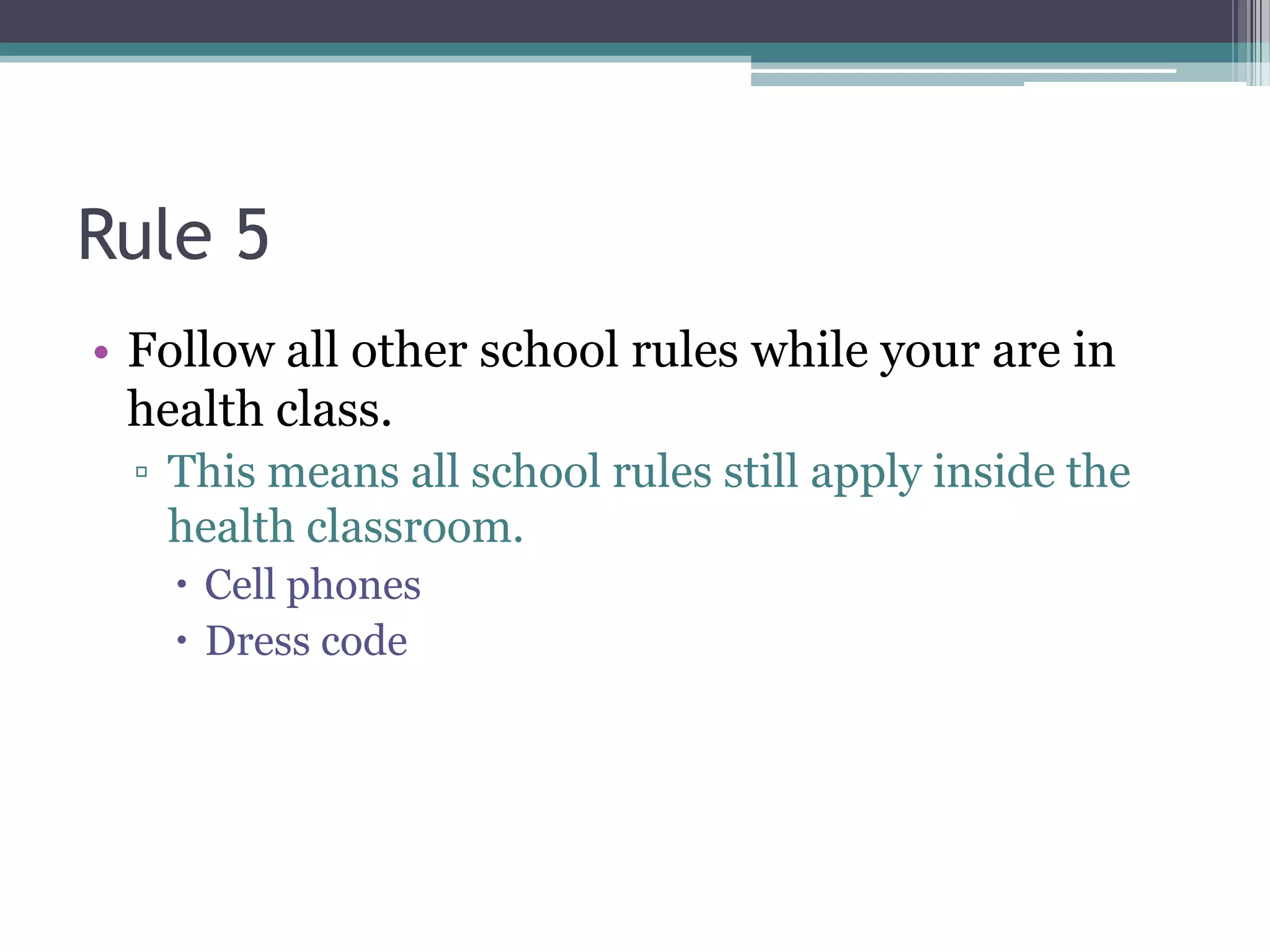 Mr mc nallys class rules | PPTX