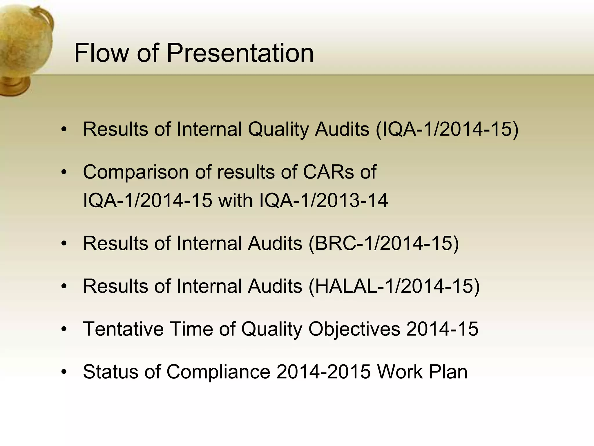 MRM - Management Review Meeting Presentation | PPTX