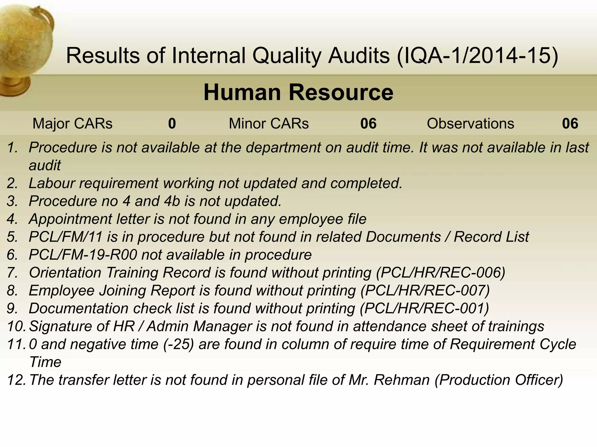 MRM - Management Review Meeting Presentation | PPTX