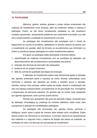 Mármores e Granitos - Patologias - Aplicação e Cuidados na instalação.pdf